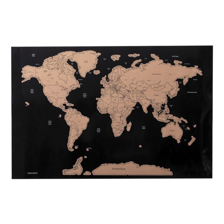 Mapa Mundo Raspadinha Viagens - Opção Única